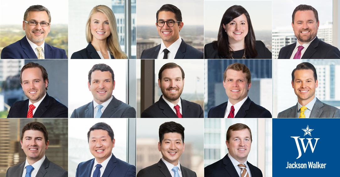Jackson Walker Announces Largest Class of Newly Elected Partners to ...