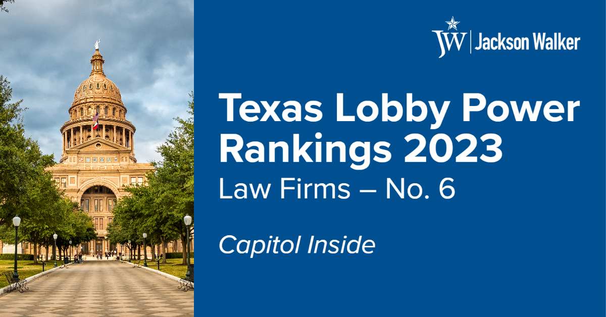 'Capitol Inside' Recognizes Denise Rose and Jackson Walker's ...