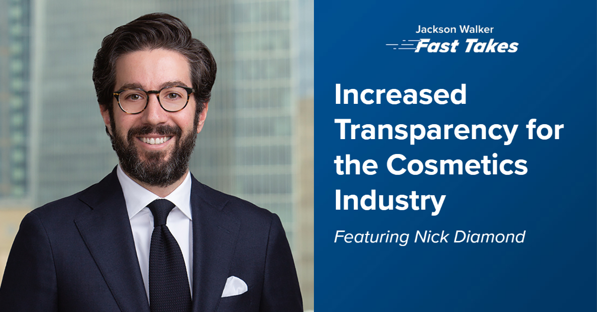 Nick Diamond on Increased Transparency for Cosmetics Industry – Jackson ...