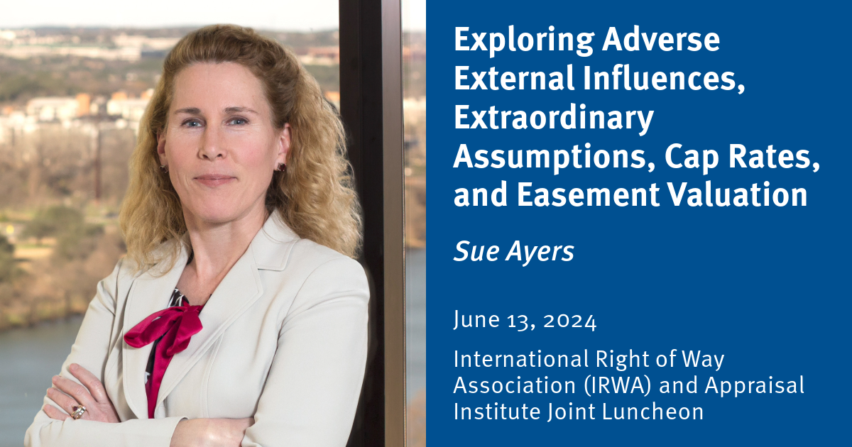 Sue Ayers to Present at International Right of Way Association and ...