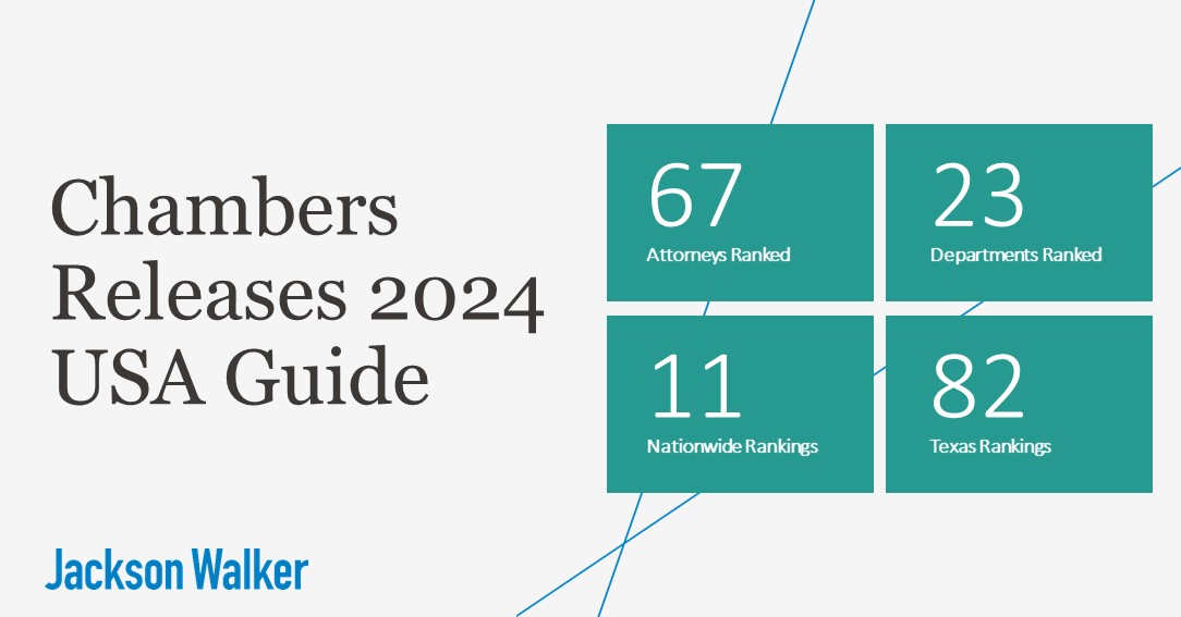 Chambers and Partners Releases 2024 USA Guide Featuring 67 Jackson ...